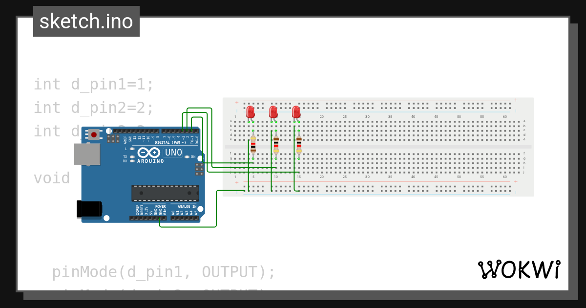 For Döngüsü Wokwi Esp32 Stm32 Arduino Simulator