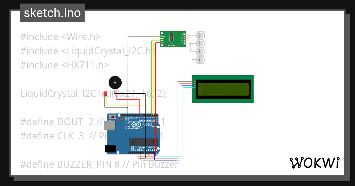 Sensor Loadcell Adam Wokwi Esp32 Stm32 Arduino Simulator 9361