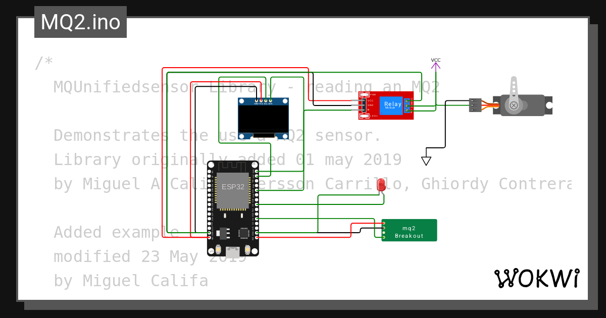 Mq2 Gas Sensor Copy Wokwi Esp32 Stm32 Arduino Simulator 6063