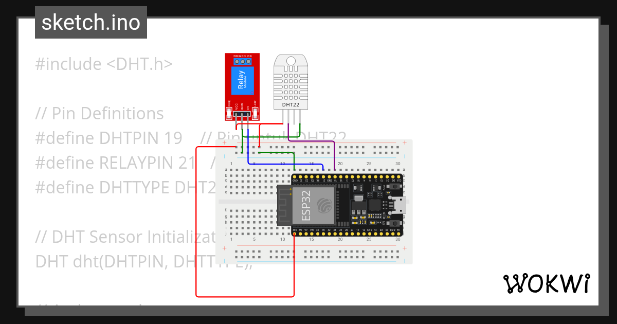 Test Dht22 Wokwi Esp32 Stm32 Arduino Simulator 7247