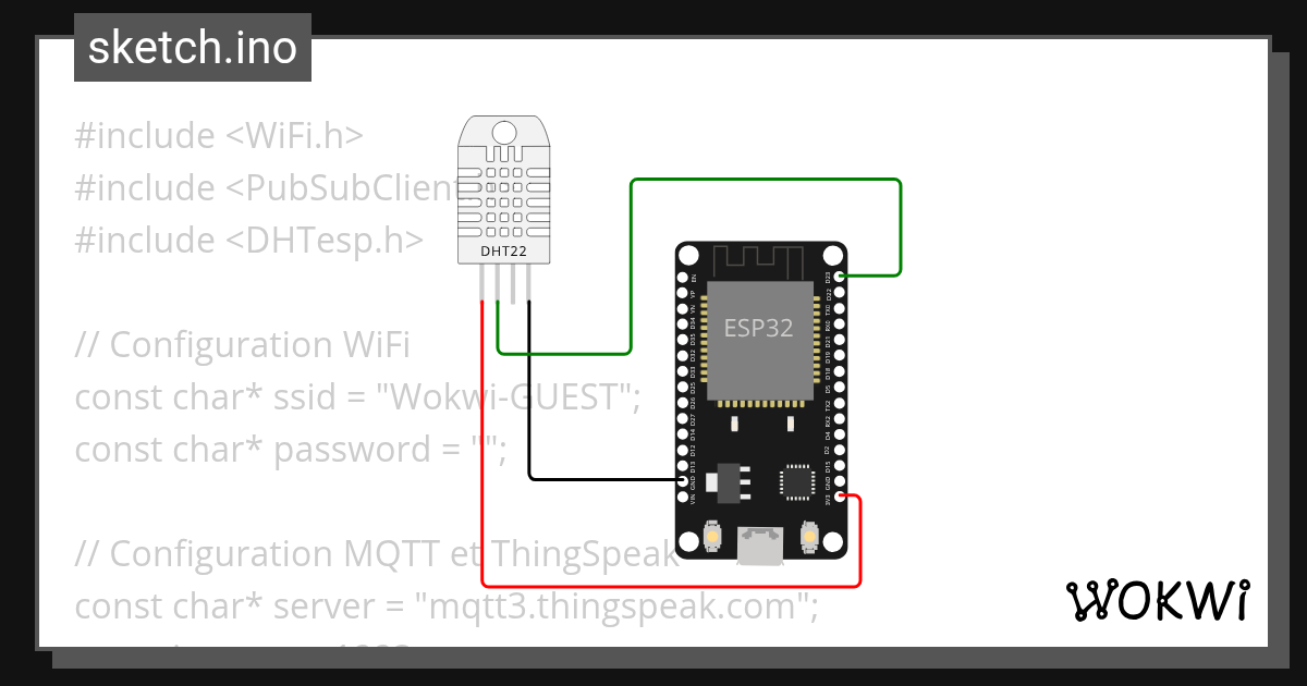 MQTT publish DHT22 thingspeak en liaison avec subscribe (Taiwan) mon essai de travail demandé ...