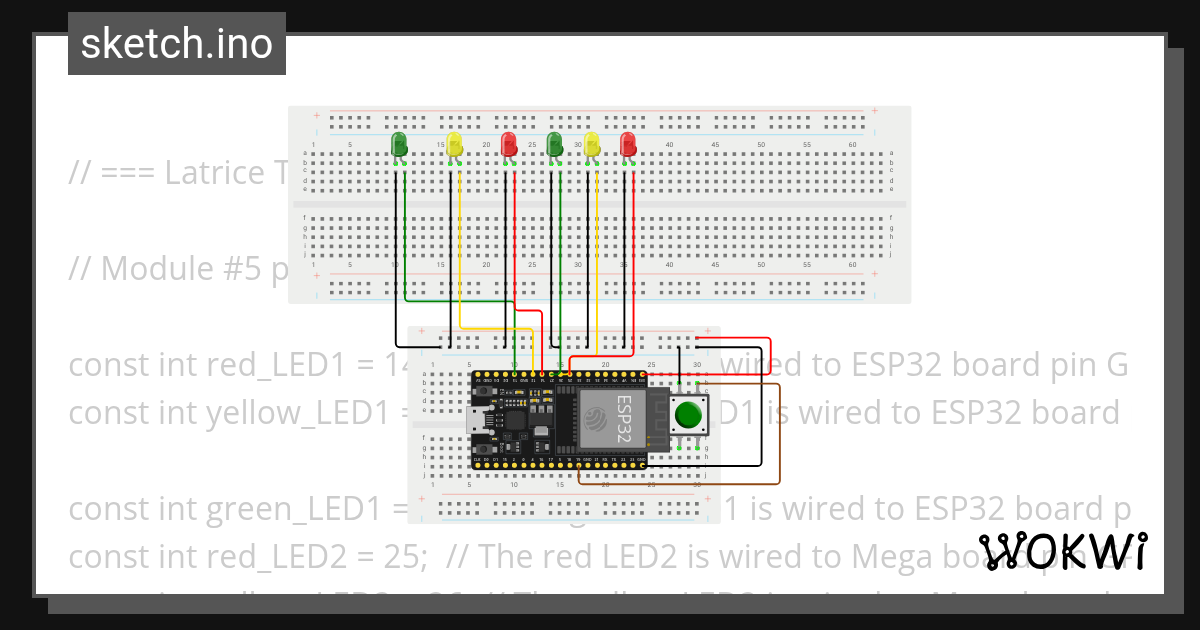 Module 5 - Latrice Thomas - Wokwi ESP32, STM32, Arduino Simulator