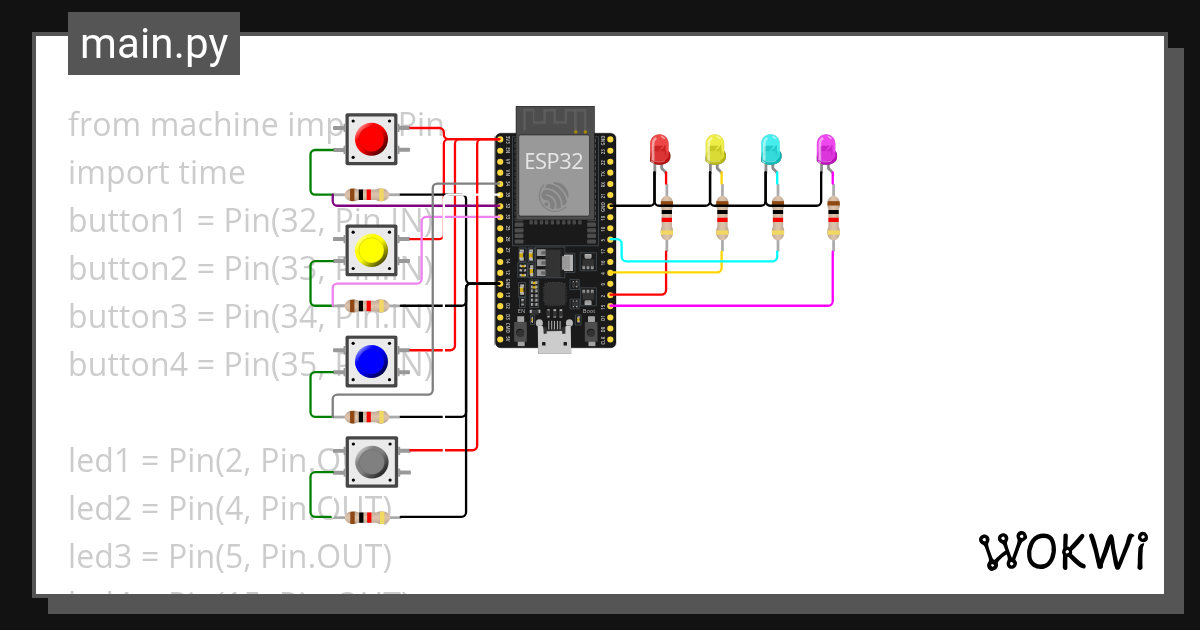 Wokwi - Online ESP32, STM32, Arduino Simulator