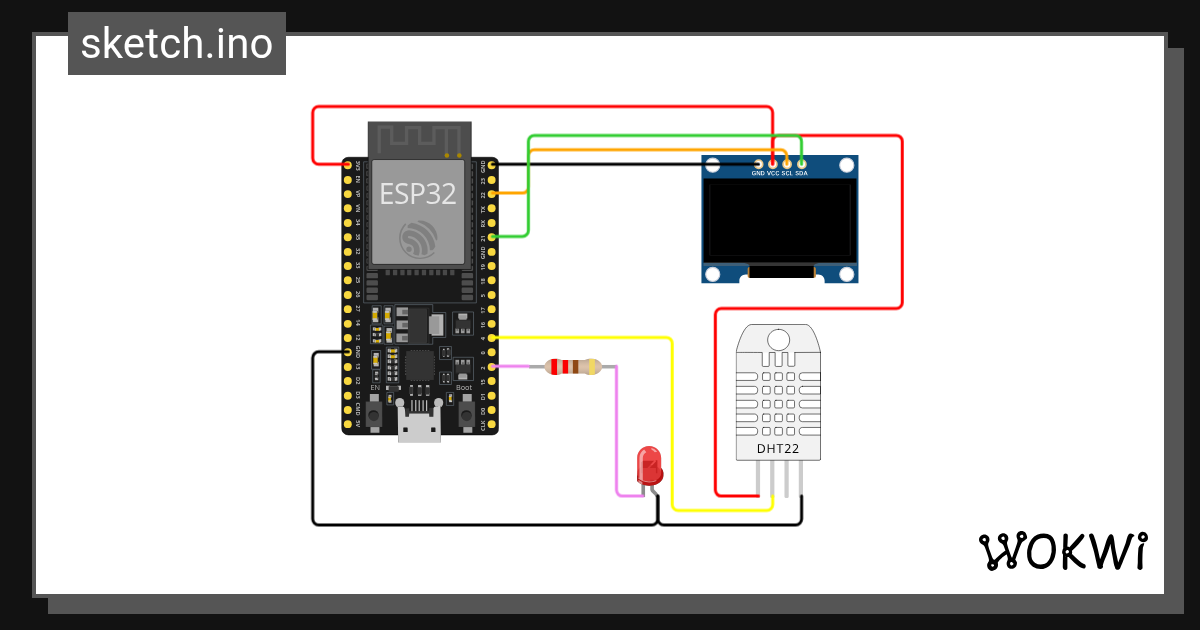 temp oled - Wokwi ESP32, STM32, Arduino Simulator