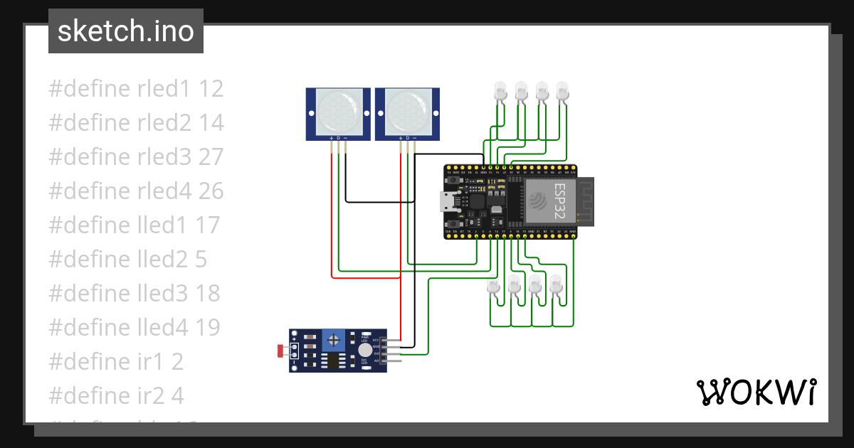 senselight - Wokwi ESP32, STM32, Arduino Simulator