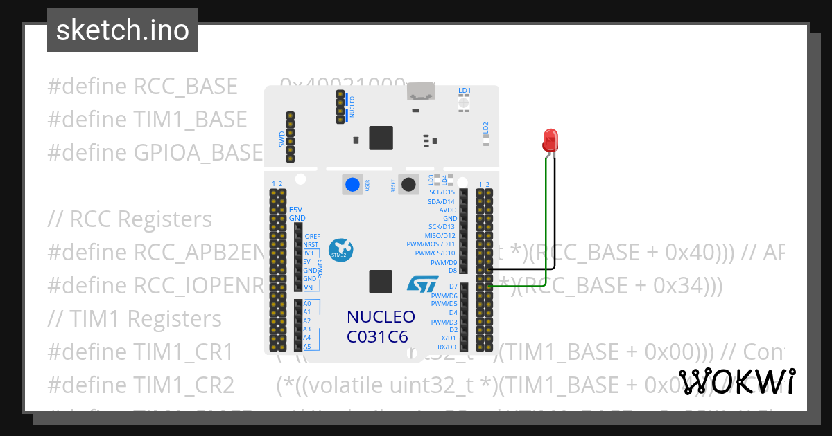 TIM1_OUT_compare - Wokwi ESP32, STM32, Arduino Simulator