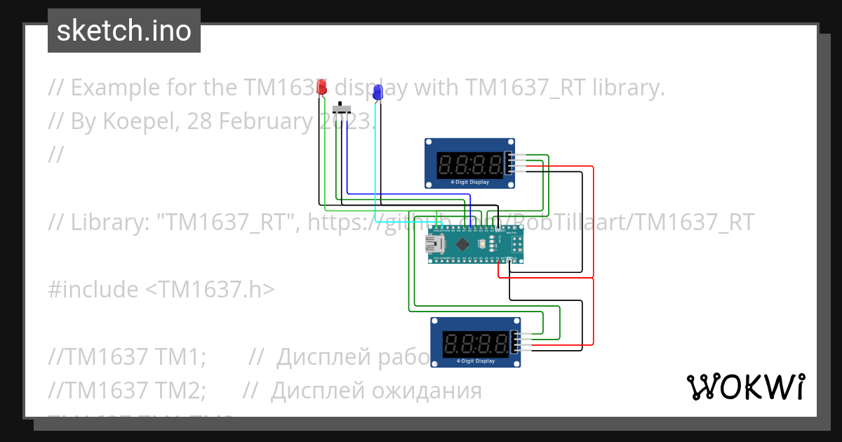 Wokwi - Online ESP32, STM32, Arduino Simulator