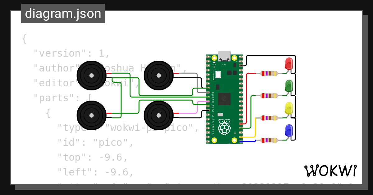 Pico Light Show Wokwi Esp32 Stm32 Arduino Simulator 6781