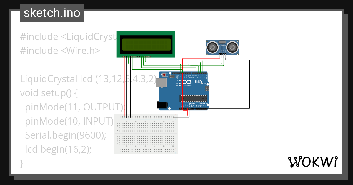 Sensorjarak Wokwi Esp32 Stm32 Arduino Simulator 6436
