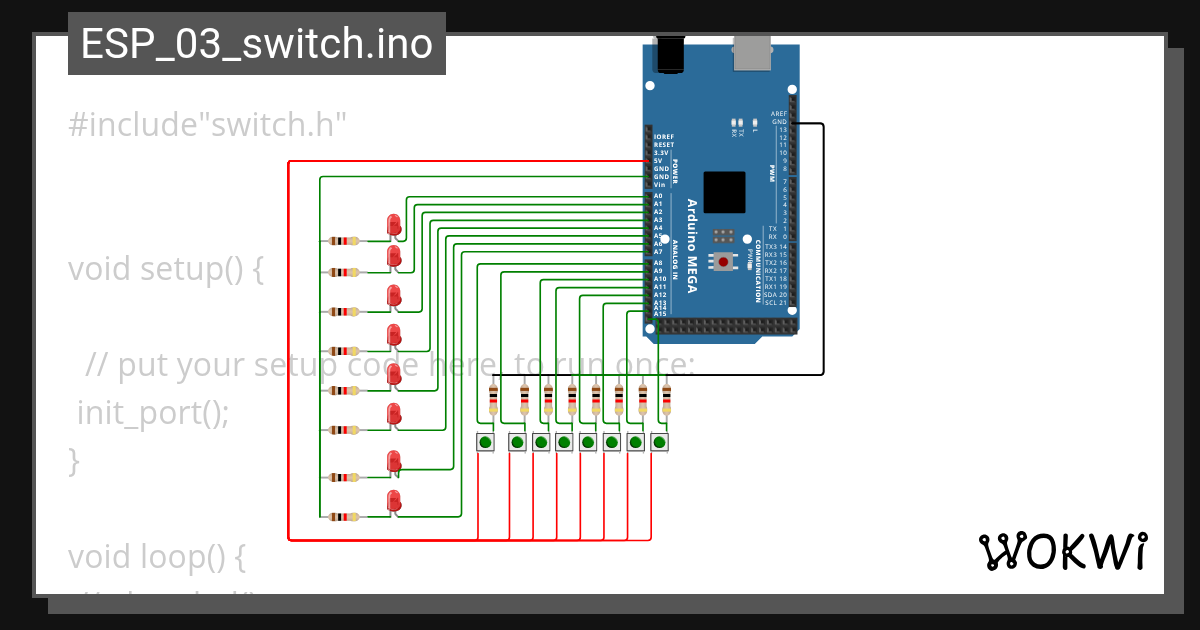 Switch - Wokwi ESP32, STM32, Arduino Simulator
