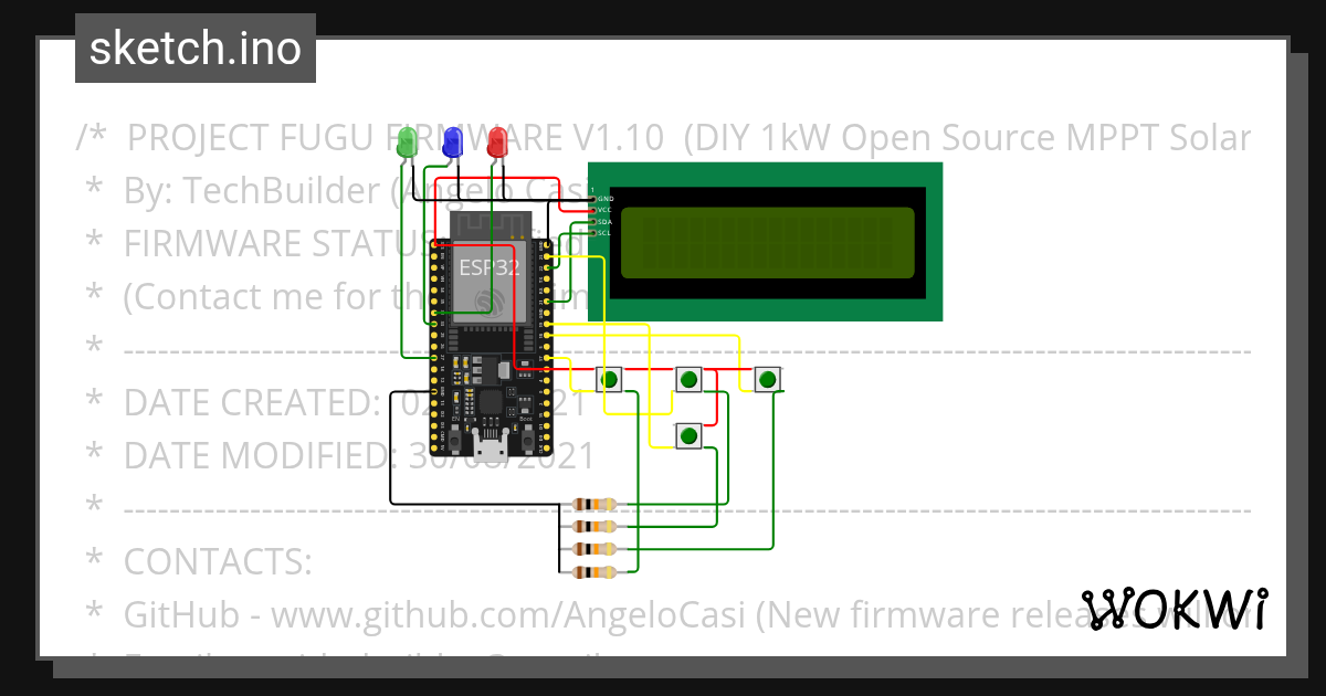 Wokwi - Online ESP32, STM32, Arduino Simulator