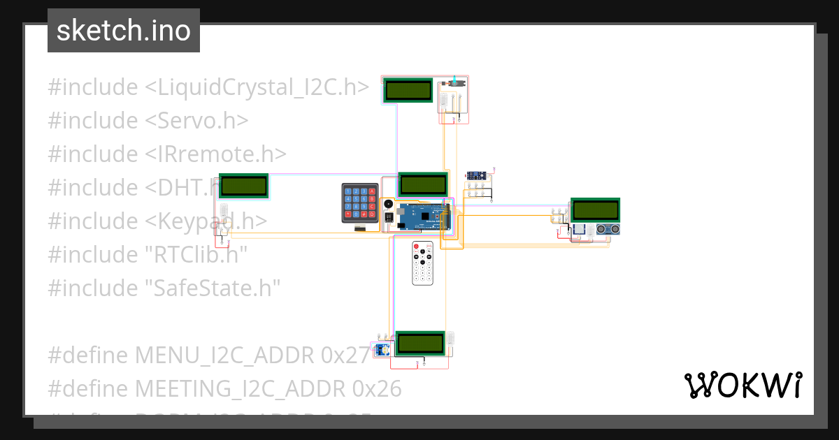 Lab 2 smart school - Wokwi ESP32, STM32, Arduino Simulator