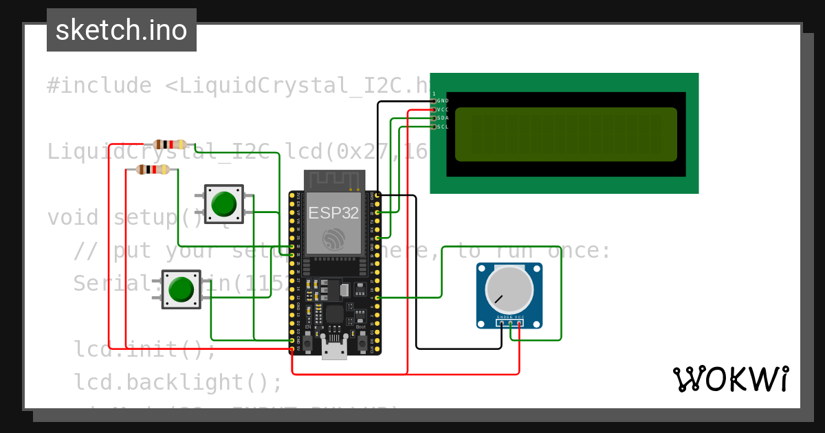 Lcd Potenciometer Esp32 Wokwi Esp32 Stm32 Arduino Simulator