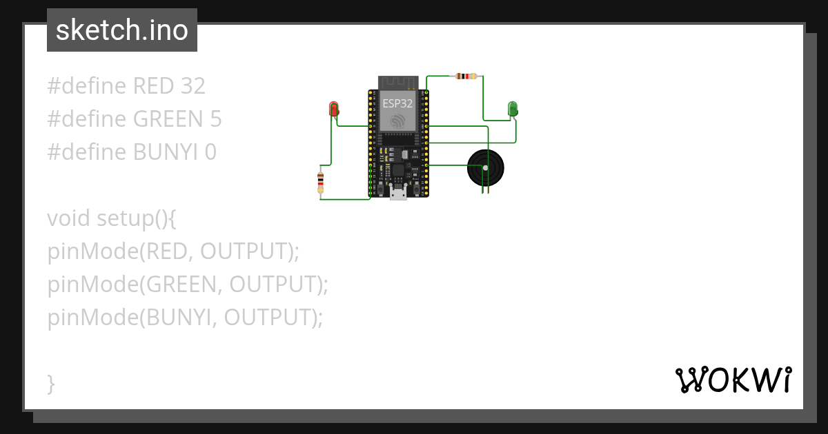 Bunyi - Wokwi ESP32, STM32, Arduino Simulator