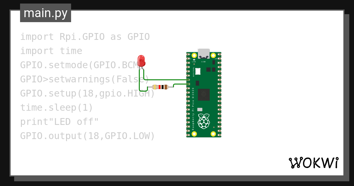 Blink With Micropython Copy Wokwi Esp32 Stm32 Arduino Simulator 
