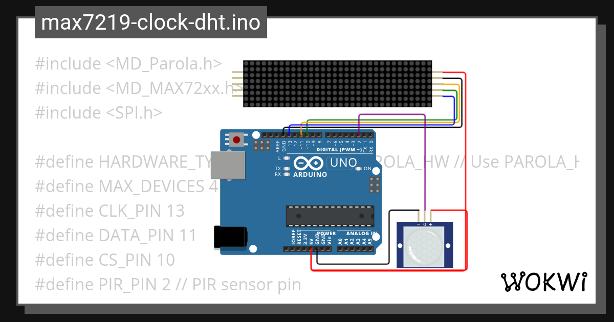 Dot Matrix Display Wokwi Esp32 Stm32 Arduino Simulator 1597