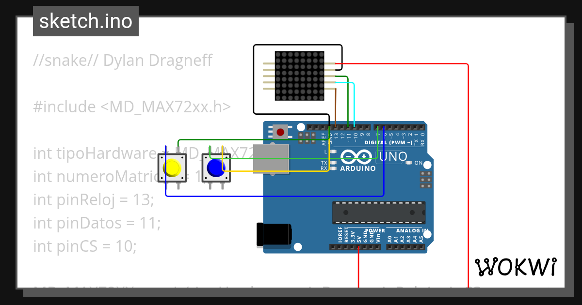 atrapar comida - Wokwi ESP32, STM32, Arduino Simulator