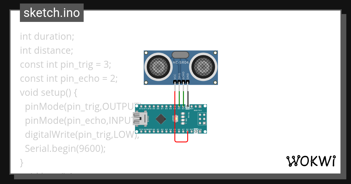 distance - Wokwi ESP32, STM32, Arduino Simulator
