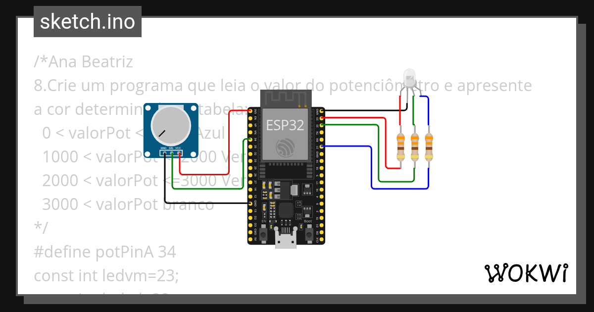 8.controle de rgb com potenciometro - Wokwi ESP32, STM32, Arduino Simulator