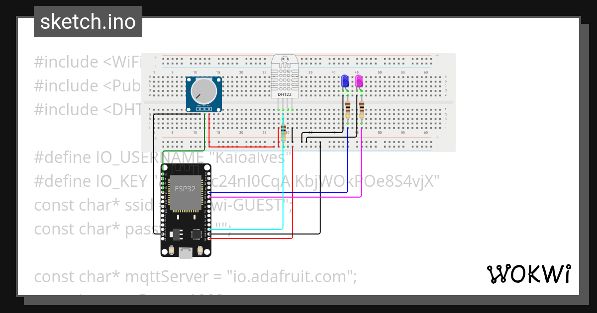 PROJETO IOT - Wokwi ESP32, STM32, Arduino Simulator