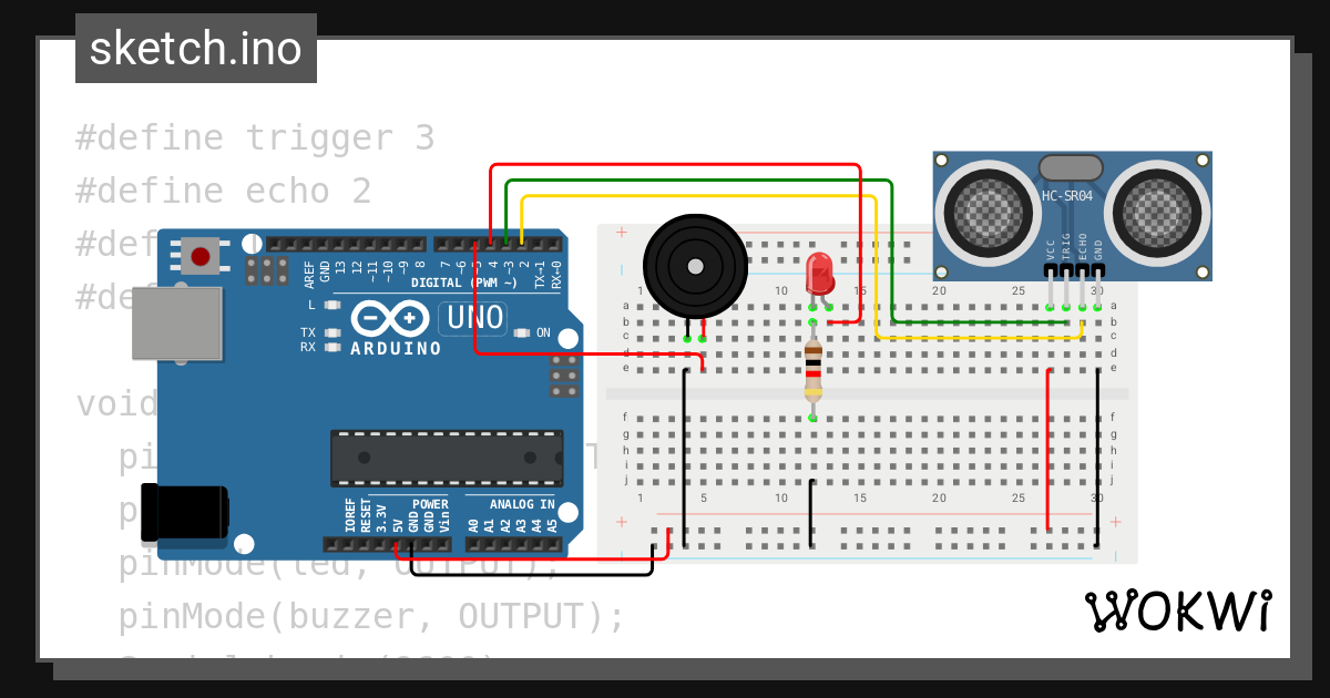 Ultrassonico Wokwi Esp32 Stm32 Arduino Simulator 5906