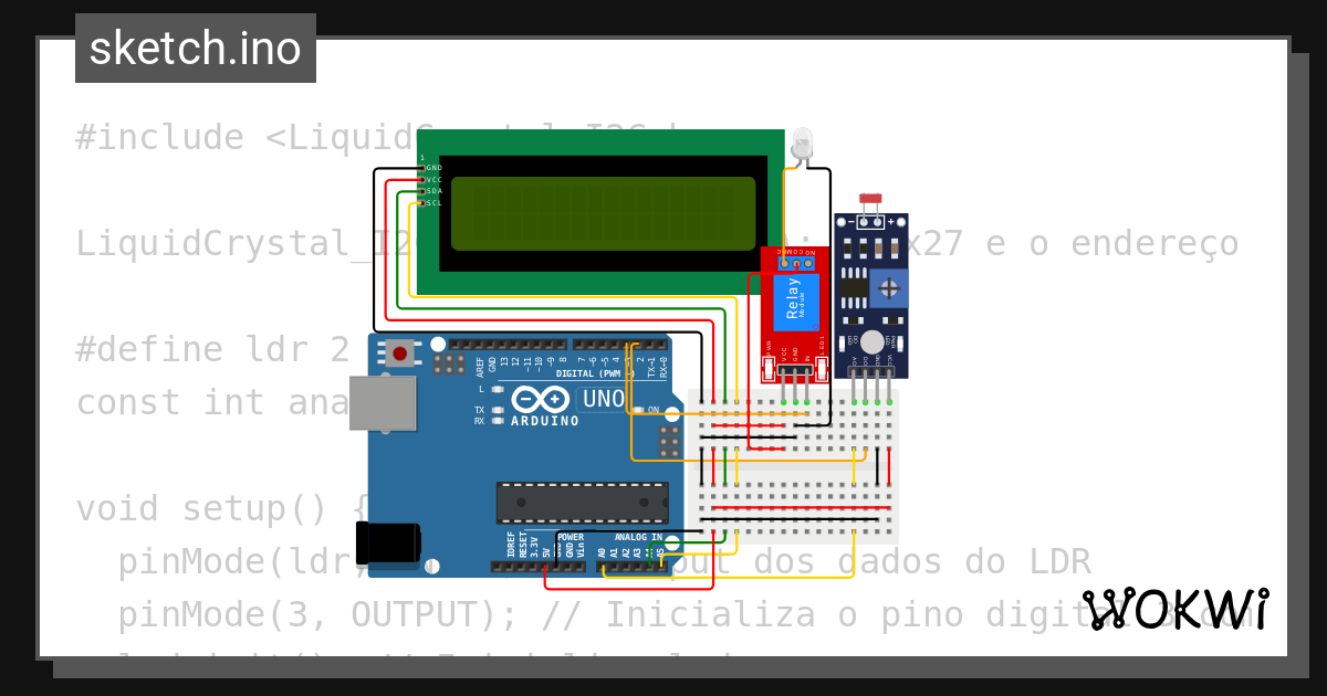Sensorluzambientelcd Wokwi Esp32 Stm32 Arduino Simulator