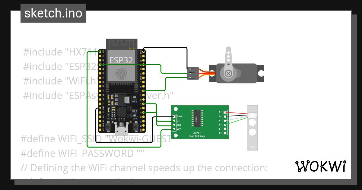 dispensador - Wokwi ESP32, STM32, Arduino Simulator