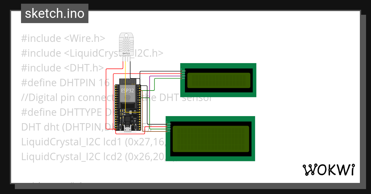 2LCD_DTH_HSP_04/12/67_174 - Wokwi ESP32, STM32, Arduino Simulator
