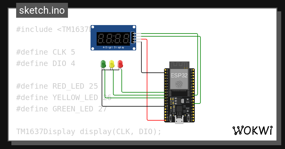 Traffic Wokwi Esp32 Stm32 Arduino Simulator 1016