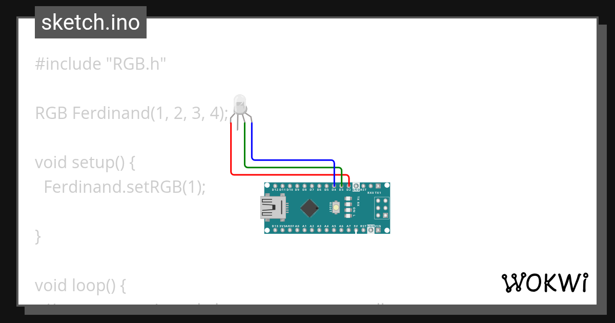 RGB eigene Library - Wokwi ESP32, STM32, Arduino Simulator RGB eigene Library - Wokwi ESP32, STM32, Arduino Simulator