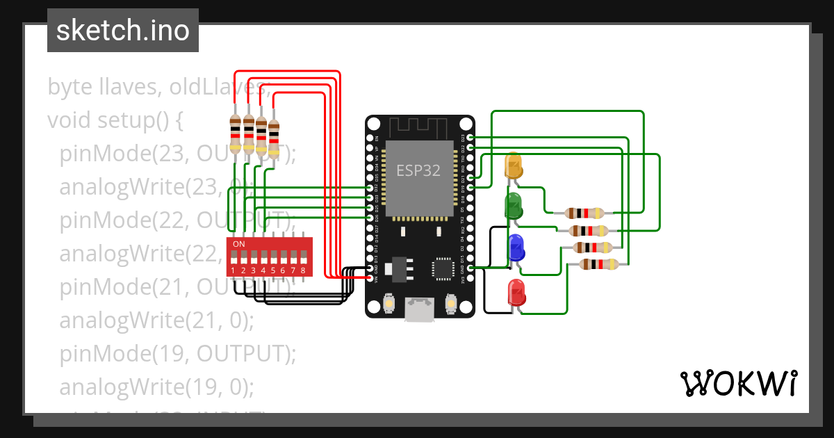 ejercicio 5 - Wokwi ESP32, STM32, Arduino Simulator