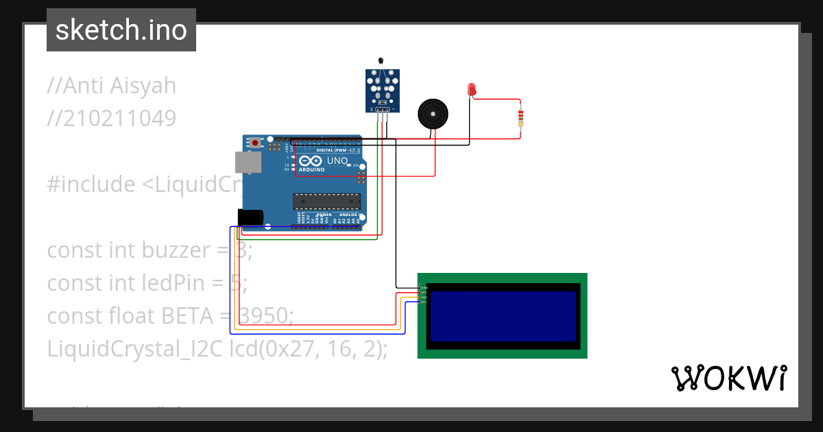 Project 4antiaisyahlampu Pengertian Suhu Dengan Ntc Wokwi Esp32 0439