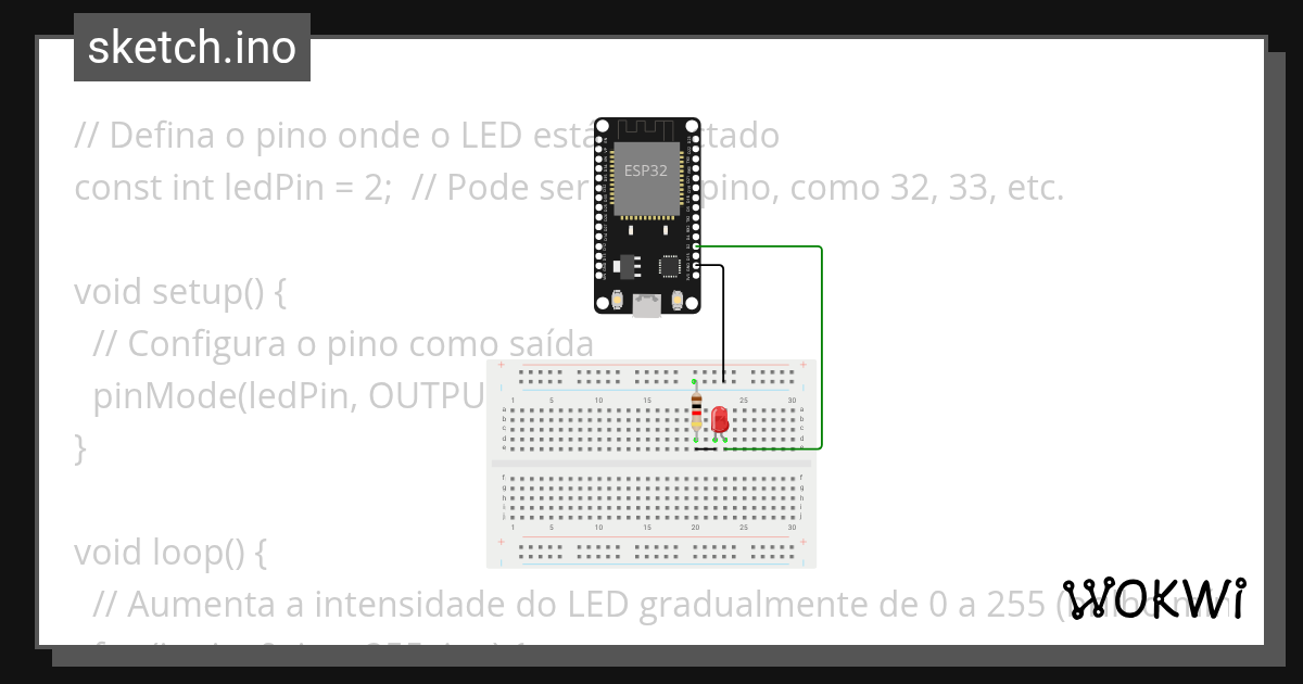 PWM Sem Wifi - Wokwi ESP32, STM32, Arduino Simulator