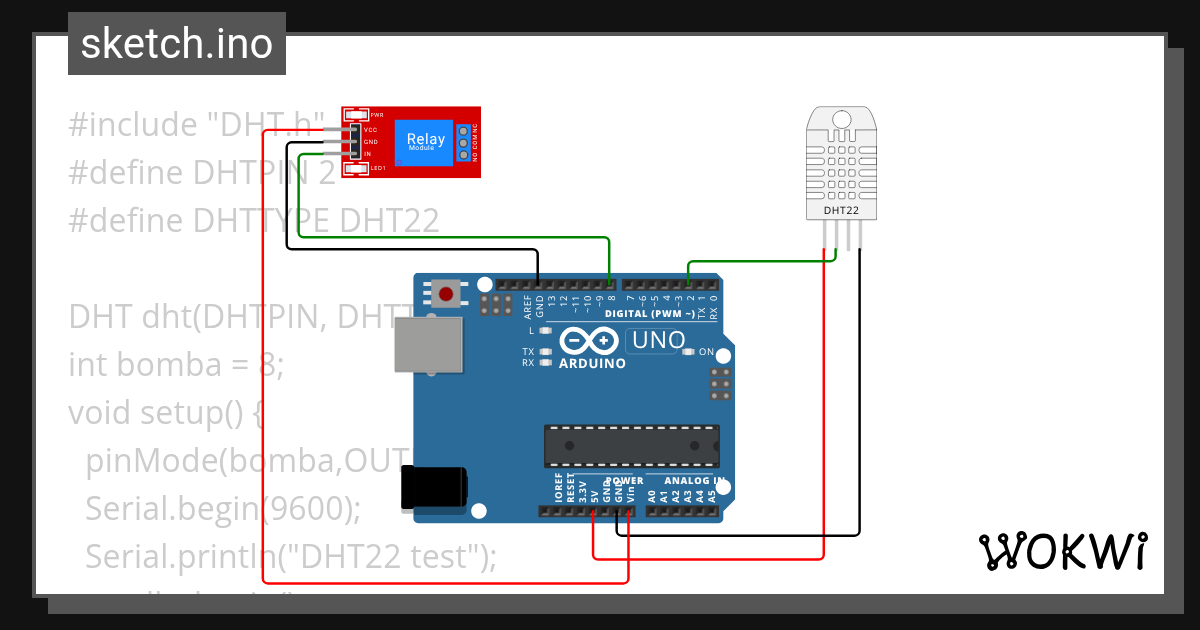Dth22 Sensor Temperatura Wokwi Esp32 Stm32 Arduino Simulator 2359
