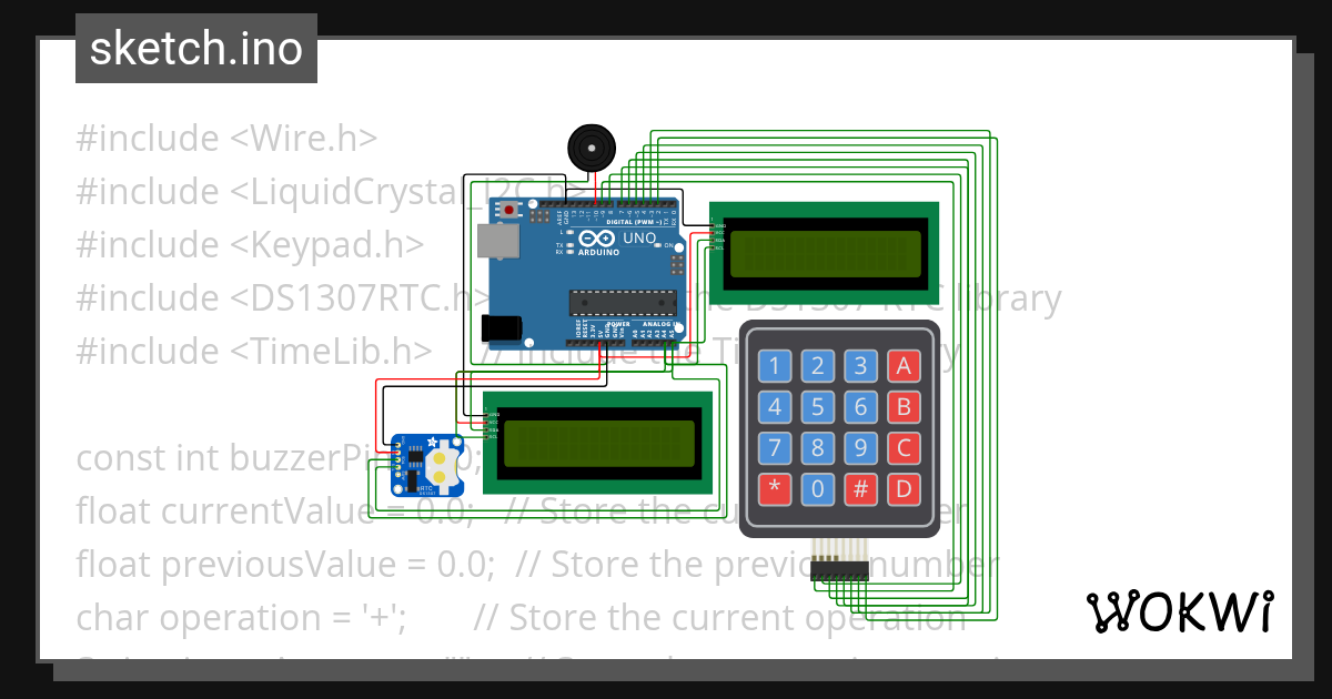 Cash Register - Wokwi ESP32, STM32, Arduino Simulator