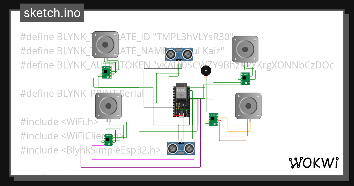 Autonomous Obstacle Avoidance Robot With Telematics Data Copy Wokwi 5503