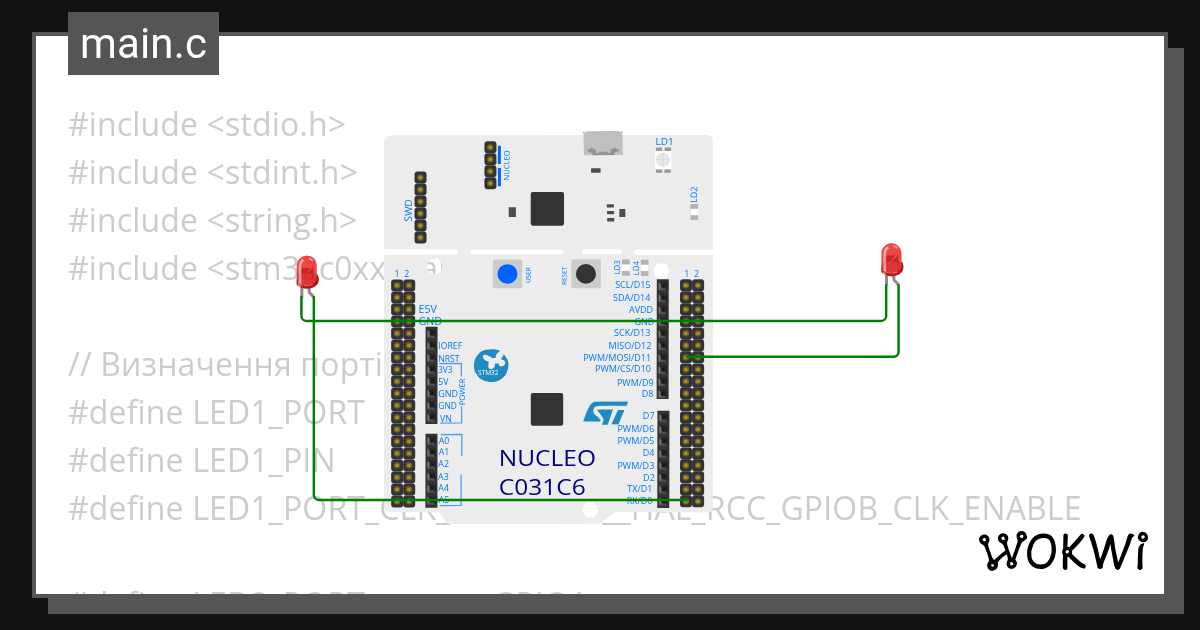 ST Nucleo - USART2 Copy - Wokwi ESP32, STM32, Arduino Simulator