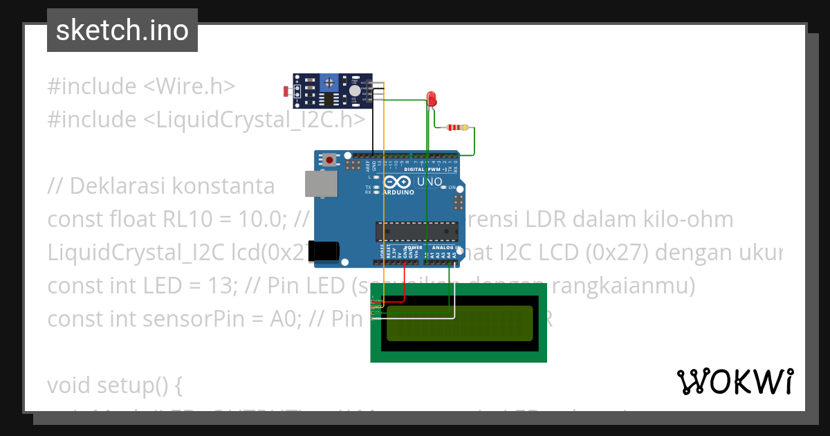 Projek 11, Sachio Wiyoga X E 2 - Wokwi ESP32, STM32, Arduino Simulator