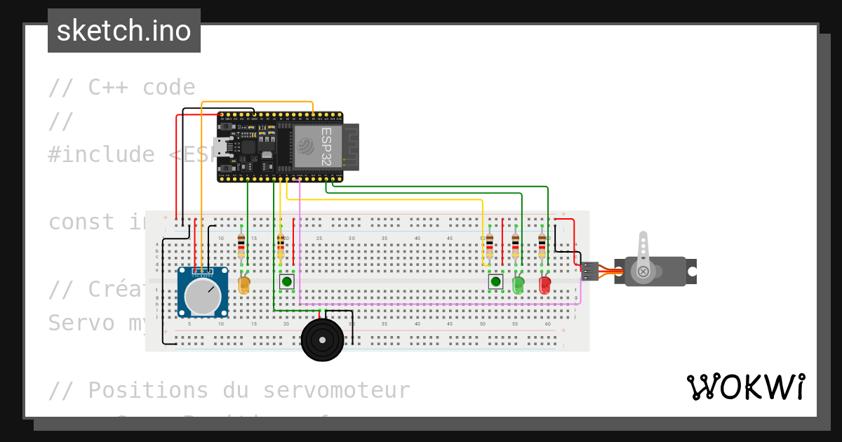 Système Interactif Pat Wokwi Esp32 Stm32 Arduino Simulator 3289