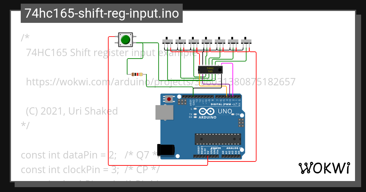 74hc165-按键回弹24.12.6 - Wokwi ESP32, STM32, Arduino Simulator 74hc165-按键回弹24.12.6 - Wokwi ESP32, STM32, Arduino Simulator