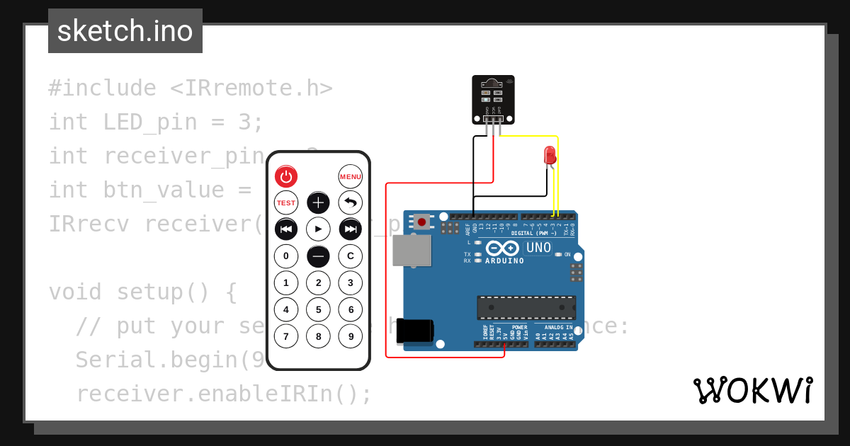 Ir Remote Hexadecimal Serial Monitor Wokwi Esp32 Stm32 Arduino 9799