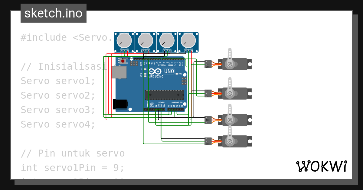 Arm Robot Wokwi Esp32 Stm32 Arduino Simulator 4865