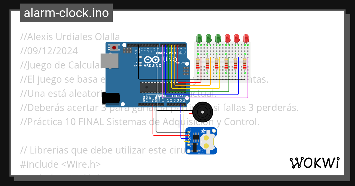 RTCPráctica10 FINAL - Wokwi ESP32, STM32, Arduino Simulator
