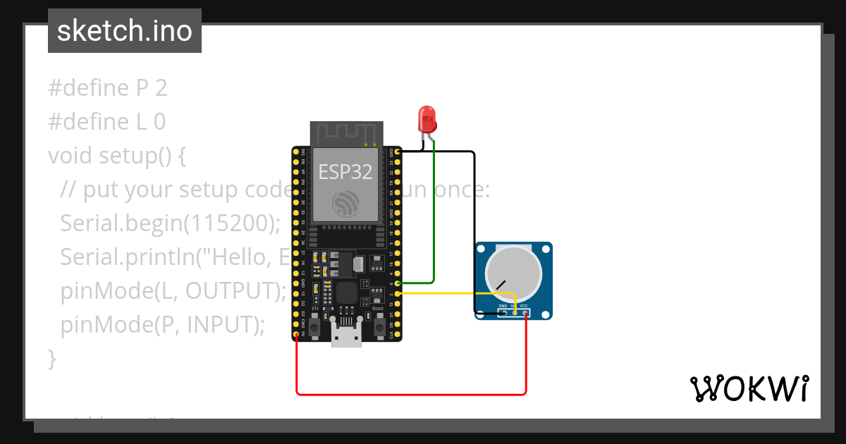 3.Controlar o brilho do LED com um potenciômetro - Wokwi ESP32, STM32, Arduino Simulator
