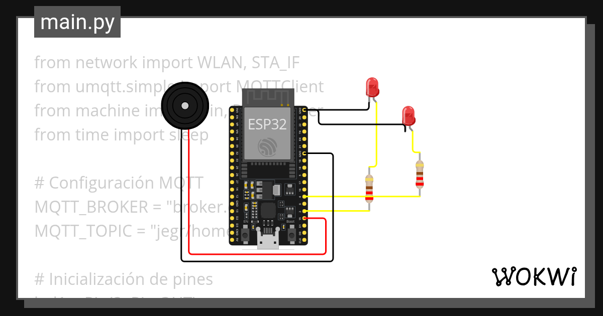 Segunda Alarma Wokwi Esp32 Stm32 Arduino Simulator 6831