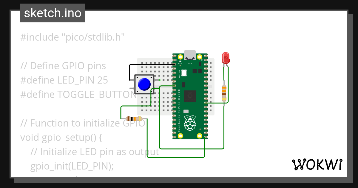blinking - Wokwi ESP32, STM32, Arduino Simulator