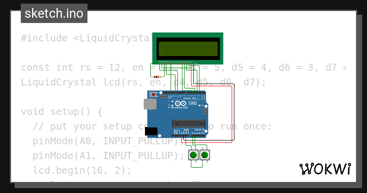 Lcd 2x16 Copy Wokwi Esp32 Stm32 Arduino Simulator 9990