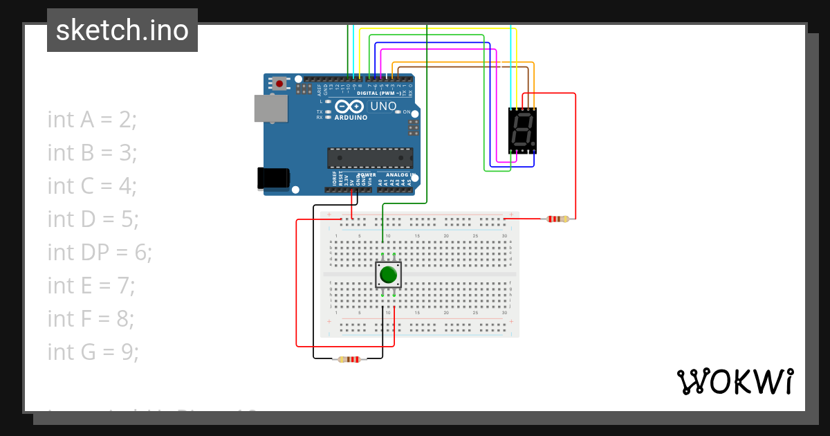 //SevenSegment - Wokwi ESP32, STM32, Arduino Simulator