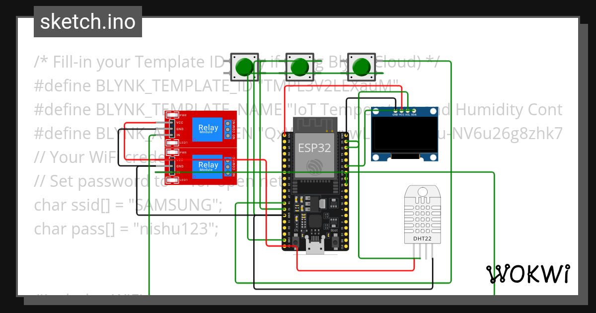 Miniproject - Wokwi ESP32, STM32, Arduino Simulator
