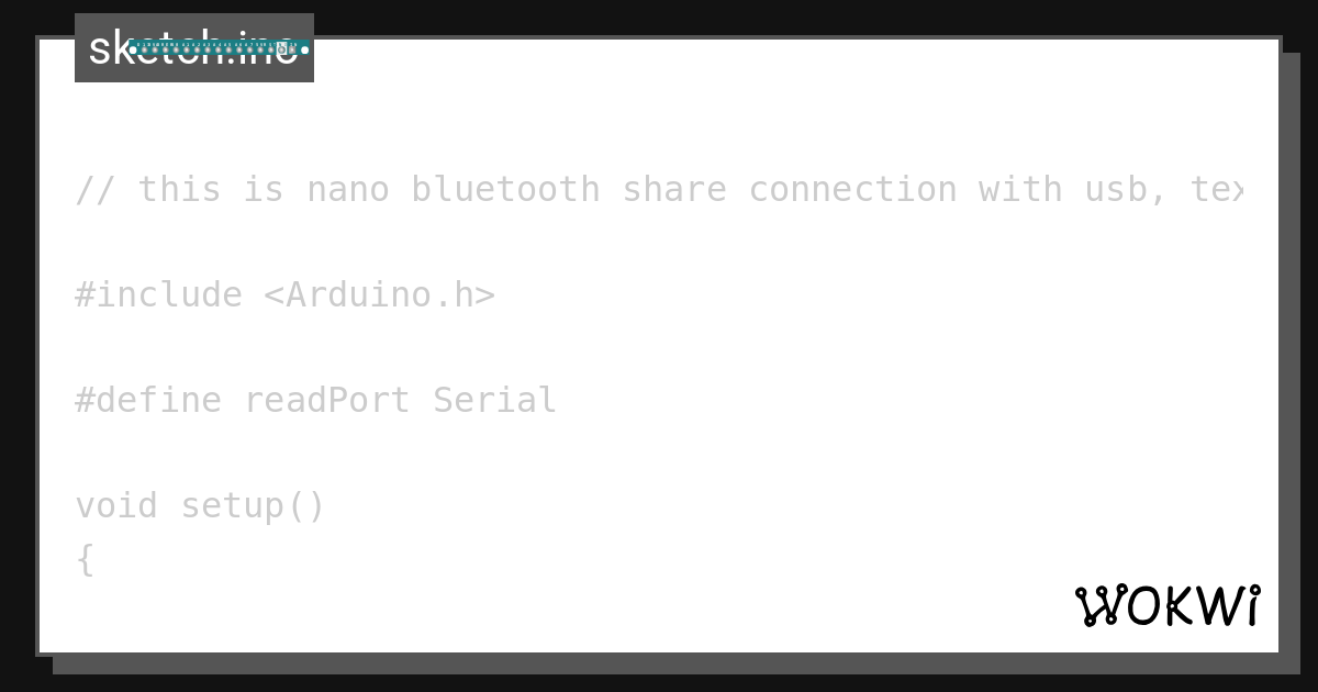 Bluetooth Nano Wokwi Esp32 Stm32 Arduino Simulator 6180